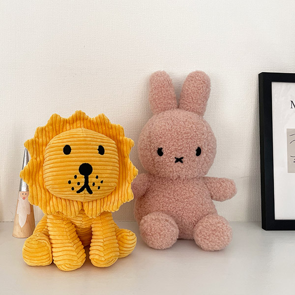 ぬいぐるみ ライオン 24cm ミッフィー コーデュロイ イエロー ブルーナ グッズ 公式 キャラクター かわいい おしゃれ 大人 子供 3歳以上 ントントイズ BTT-035BR ...