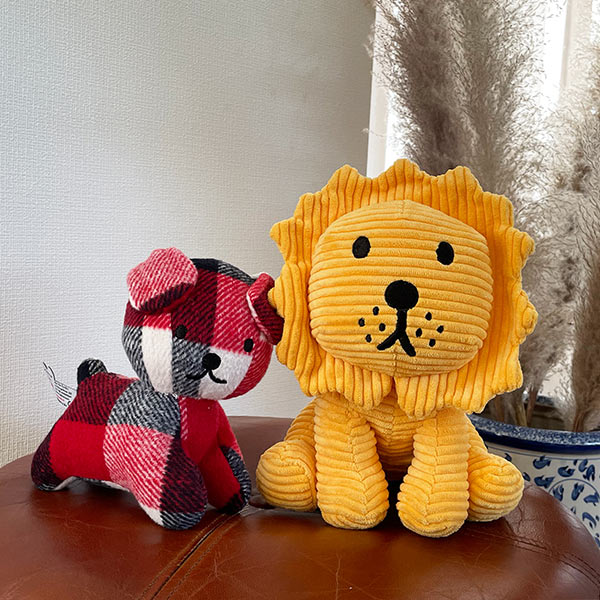 ぬいぐるみ ライオン 24cm ミッフィー コーデュロイ イエロー ブルーナ グッズ 公式 キャラクター かわいい おしゃれ 大人 子供 3歳以上 ントントイズ BTT-035BR ...