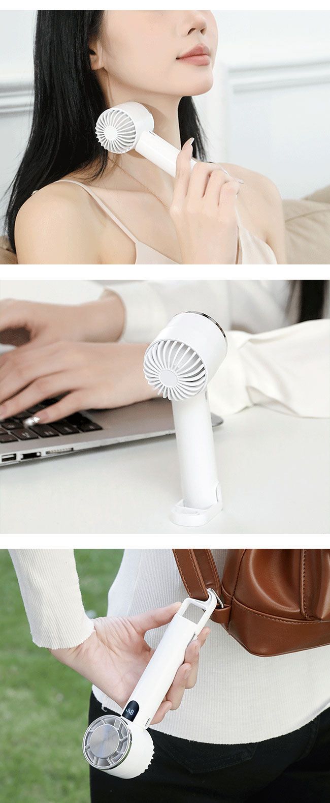 [宅配便送料無料] 冷却プレート＆フックスタンド付き DIGITAL DISPLAY ICING FAN【冷却ハンディファン 扇風機 冷却 ...