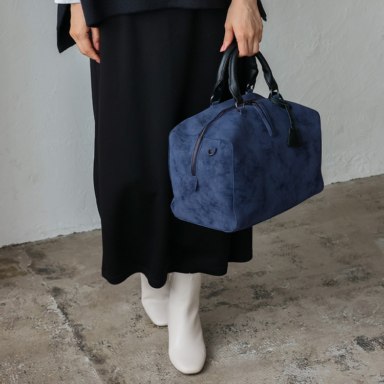 VitaFelice ボストンバッグ レディース 小さめ バッグ ミニバッグ PU A4 チャーム シンプル ミニマル スエード調 女性 旅行 出張 肩がけ inb-90091p Depral ...