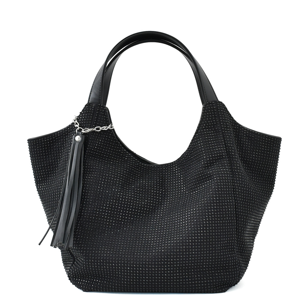 バルーントートバッグ レディース ラインストーン 通勤 弁当 収納 高見え お仕事バッグ キラキラ デニム 大容量 おしゃれ vubb-sp ...