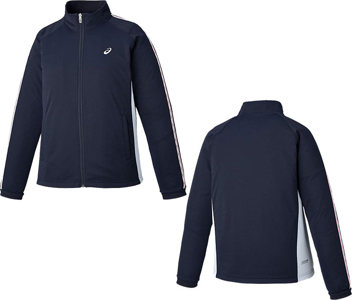 asics アシックス WSドライTRジヤケツト(RE) ホワイトxネイビー XL 2032C703 100 | スポーツ スポーツウェア ウェア メンズ UVカット 吸汗 速乾 ストレッチ ゲームウェア ユニフォーム ユニセックス 男女兼用 運動 フィットネス ランニング 練習 ジム ASICS（アシックス） レディース ドライトレーニングジャケット