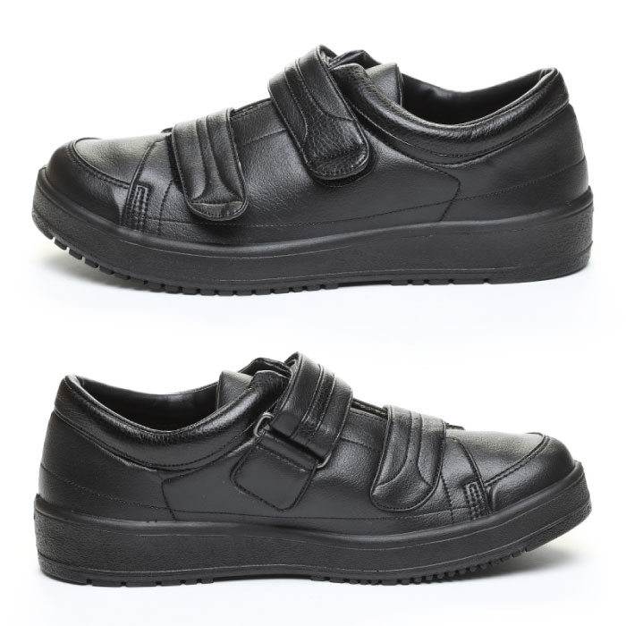 3E幅 やや幅広 ムーンスター メンズ Vステップ04 ウォーキングシューズ リハビリ 介護 靴 ウォーキング 病院 入院 室内 屋内 軽量 ブラック 黒 ブラウン 茶色 送料無料 MoonStar 11411886 11411887 MoonStar（ムーンスター） 3E幅 やや幅広 メンズ Vステップ04