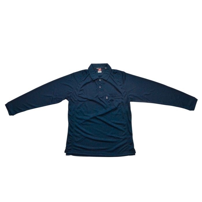 BURTLE 103 長袖ポロシャツ XLサイズ ネイビー ビバホーム : ビバホーム オンライン ヤフー店 - 通販 - Yahoo!ショッピング