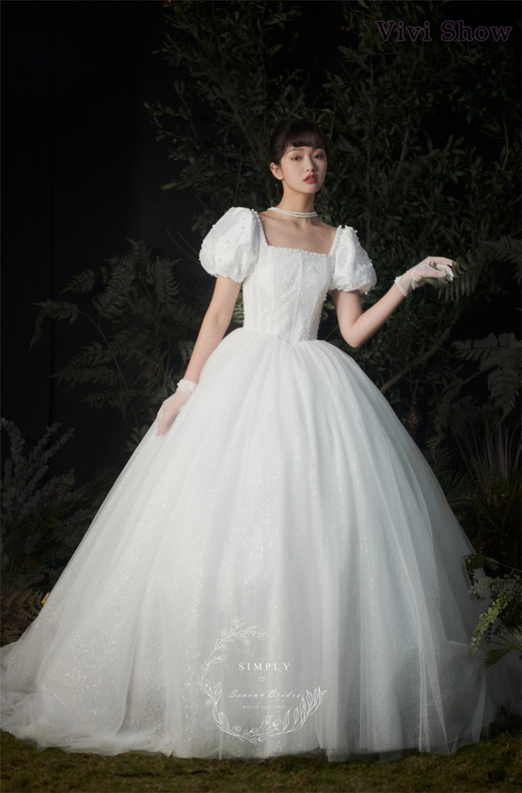 ウェディングドレス 結婚式 エンジェルドレス 二次会 ホワイト 花嫁