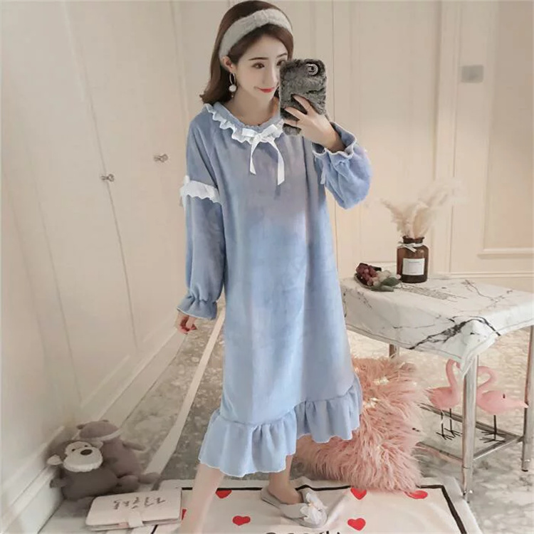 マキシ丈ルームワンピース【M-2L】ルームウェア ワンピース パジャマ