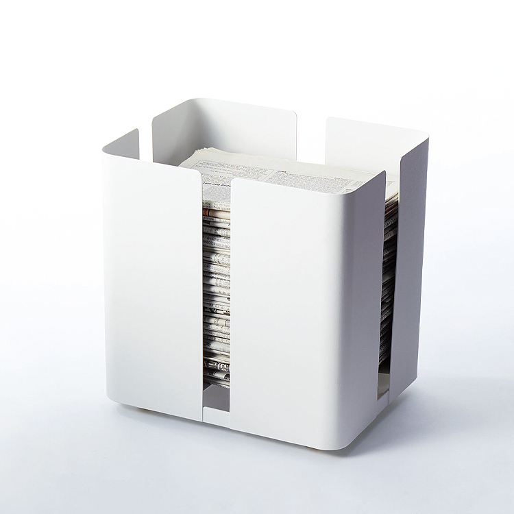 tower キャスター付きニューズラック タワー 山崎実業 おしゃれ マガジンラック 新聞ラック 雑誌 新聞 新聞紙 古紙 収納 ボックス box ラック ケース 4763 4764 ...