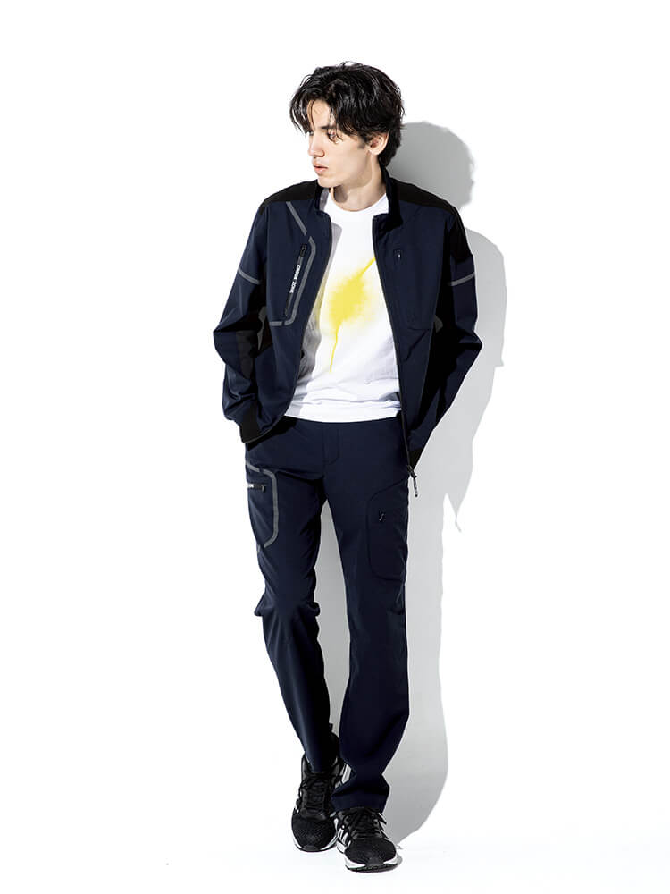 ジーベック（XEBEC） 作業服 XEBEC C.ZONE 長袖ブルゾン 2534 SS-LL 春夏 ストレッチ エコ素材 作業着 ユニセックス メンズ レディース : 作業服の渡辺商会・返品 ...