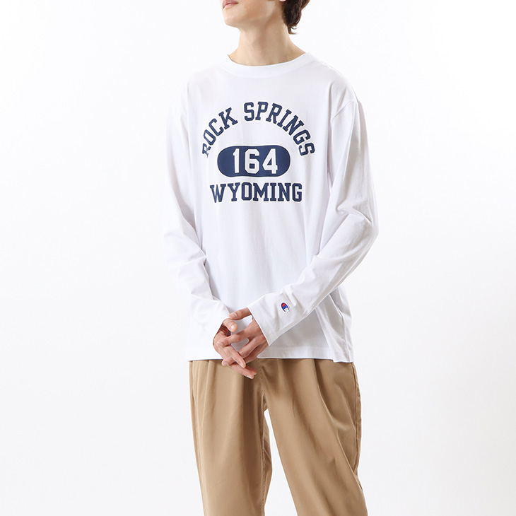 Champion チャンピオン 長袖 Tシャツ メンズ プリントT カレッジ Champion チャンピオン 長袖 Tシャツ メンズ プリントT カレッジ