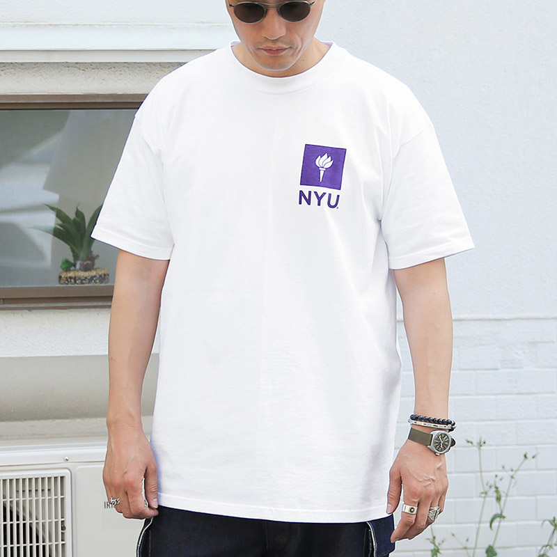 NYU-006 NYU logo ショートスリーブ Tシャツ ニューヨーク大学 カレッジプリント【T】 :nyu-006:ミリタリーショップ ...