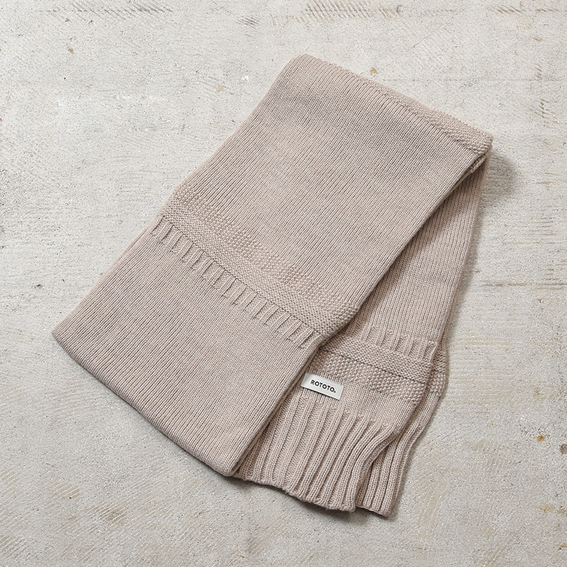 ROTOTO（ロトト） R5148 GUERNSEY SWEATER SLEEVE MUFFLER ガンジー セーター スリーブ マフラー ...