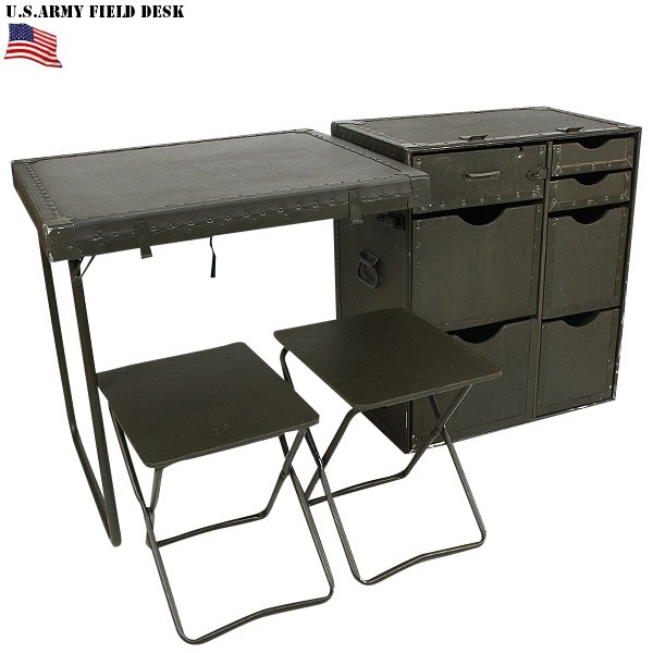 実物 新品 米軍 US.ARMY(米陸軍）フィールドデスク ＃2 ミリタリー 家具 テーブル インテリア デッドストック アメリカ軍【クーポン ...