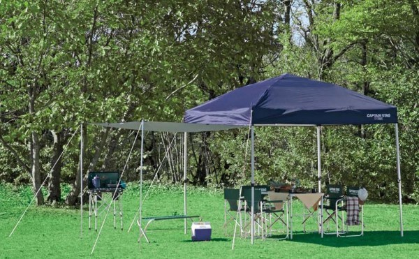 CAPTAIN STAG キャプテンスタッグ サイドパネル 250UV-S(ネイビー) M-3285 キャンプ アウトドア おしゃれ バーベキュー レジャー ピクニック パール金属 : m ...