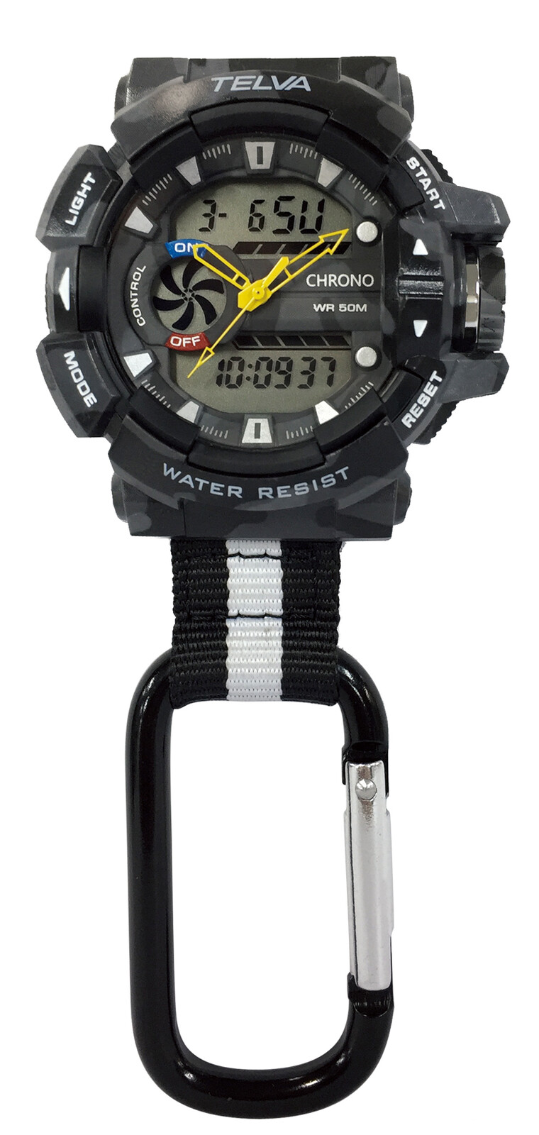 TELVA 【即納】CREPHA クレファ テルバ ハンギングウオッチ アナデジ カラビナ カラフル 4色対応 CB-AD078/079 ...