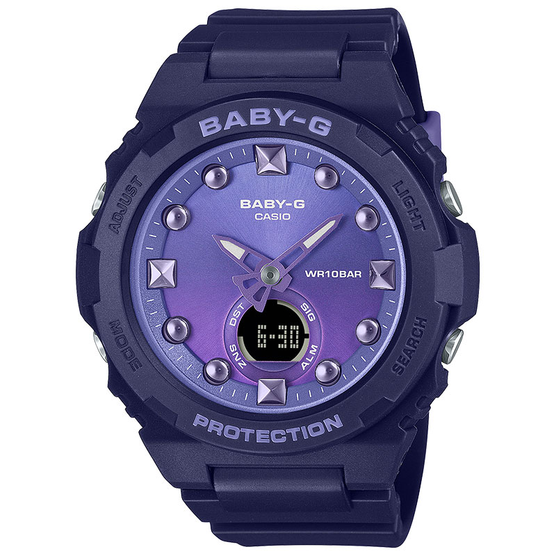カシオ ベビージー CASIO Baby-G BGA-320 Series レディース グラデーション パープル 腕時計 BGA-320 ...