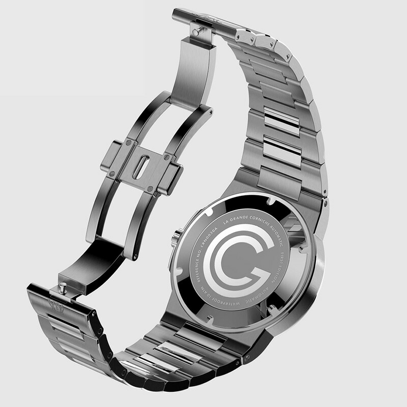 コーニッシュ 腕時計 CW-89306-L ラ グランデ CORNICHE La Grande Corniche Stainless Steel ブルーダイヤル ルミノバ メンズ 自動巻き ...