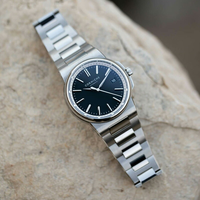 コーニッシュ 腕時計 CW-89306-L ラ グランデ CORNICHE La Grande Corniche Stainless Steel ブルーダイヤル ルミノバ メンズ 自動巻き ...