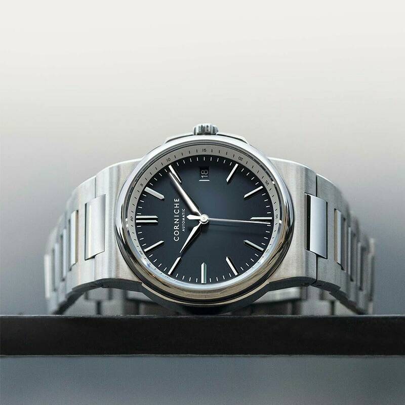 CORNICHE（コーニッシュ） 【正規代理店】 腕時計 CW-89306 ラ グランデ CORNICHE La Grande Corniche Stainless Steel ブルー グレー ...