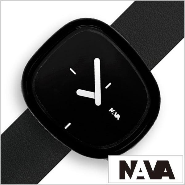 NAVA design ナバ デザイン 時計 DESIGN 腕時計 STONE BLACK メンズ レディース ブラック NVA020023 ...