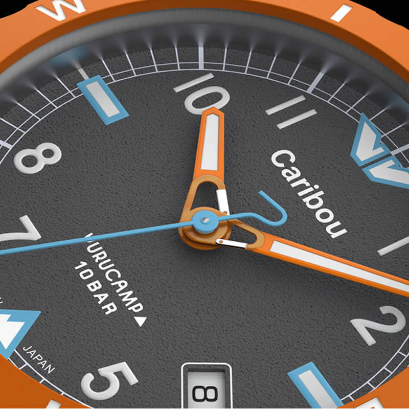 ケンテックス 腕時計 ゆるキャン サステナブルコラボウォッチ KENTEX yurucamp ユニセックス ブラック ライトブルー、オレンジ ...