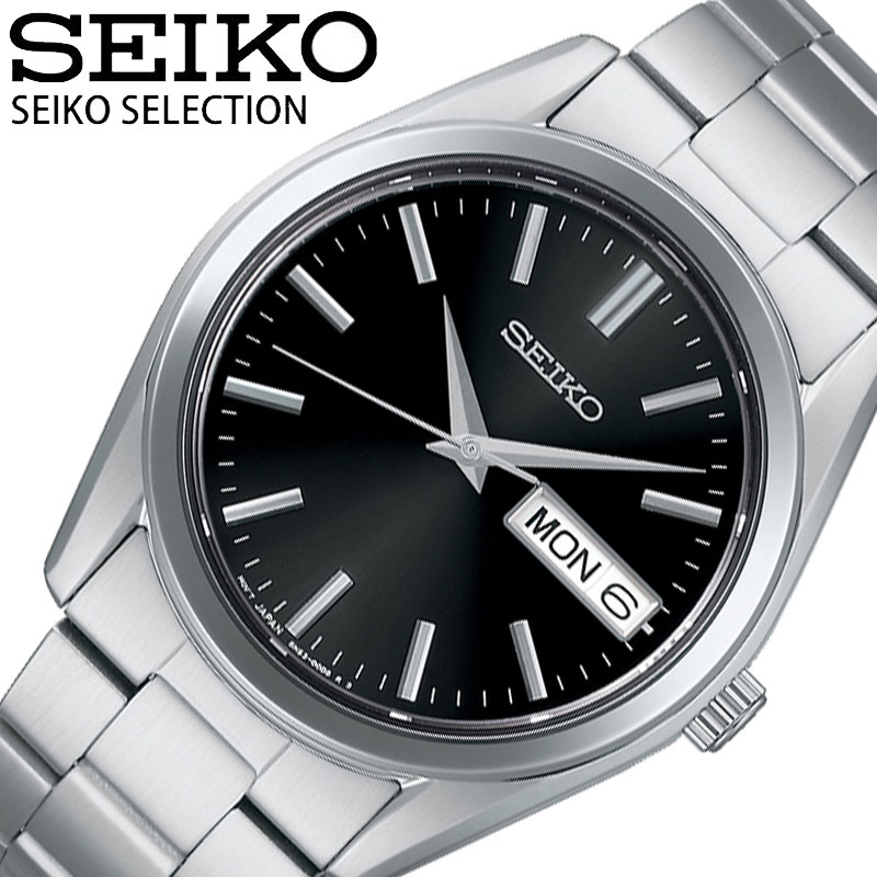 セイコー 腕時計 セイコーセレクション Sシリーズ SEIKO SELECTION メンズ ブラック シルバー 時計 SBTH011 : 正規 ...