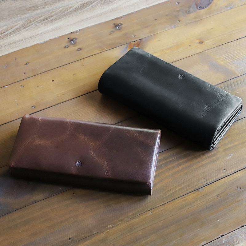Allegro アレグロ エスポワール 長財布 札入れ ロングウォレット 被せ長財布 牛革 本革 レザー バッファローレザー 小銭入れあり 大 ...