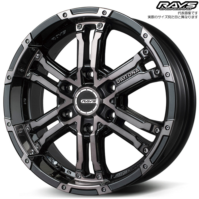 RAYS レイズ FDX collection (K1) 4本 16X6.5J+38 6H 139.7 φ112 TEAM DAYTONA クリアブラック : カーピットアイドル - 通販 ...