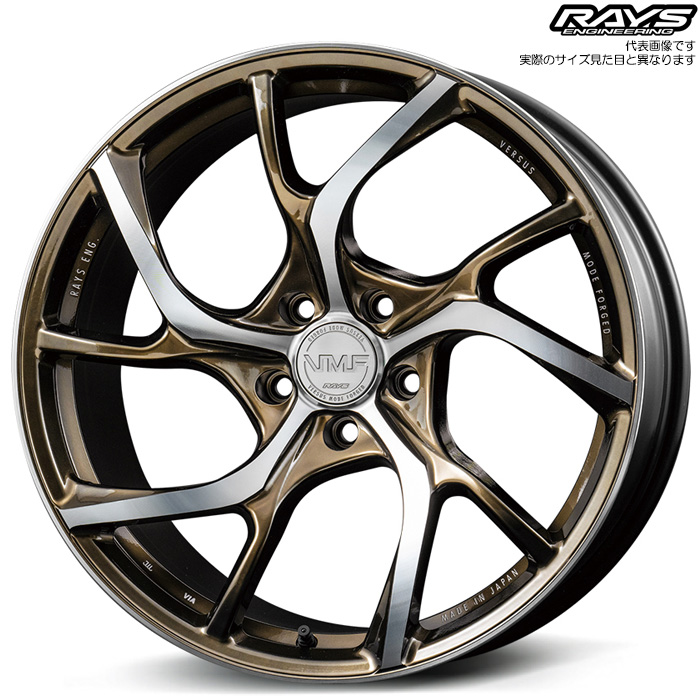 RAYS レイズ VMF C-01 PRIUS EDITION (NX) 4本 19×8.0J+50 5H 114.3 φ73.1 ダイヤモンドカット/シャイニングブロンズメタル : カー ...