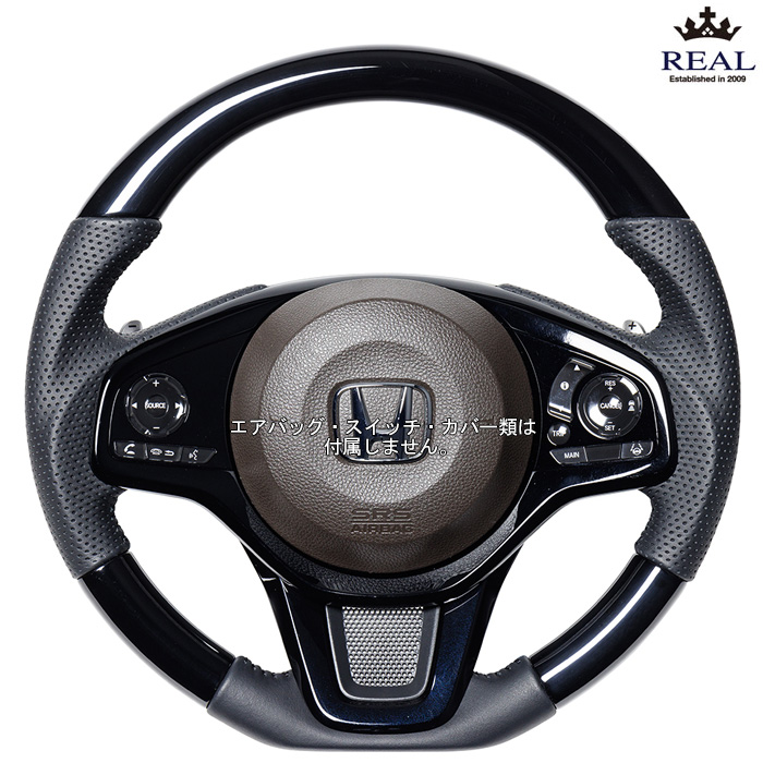 REAL ピアノブラック N-BOX N-BOXカスタム JF3 JF4 レアル ステアリング HNC-PBW-BK : カーピットアイドル - 通販 - Yahoo!ショッピング