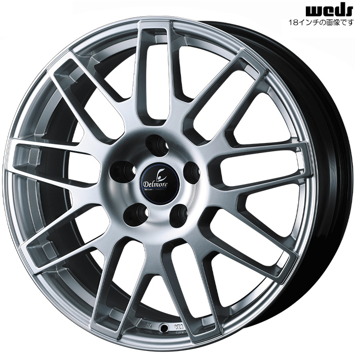 WEDS（ウェッズ） デルモア LC.S ハイパーシルバー 1本 18X7.0J+40 5H 114.3 φ60 DELMORE LC.S ...