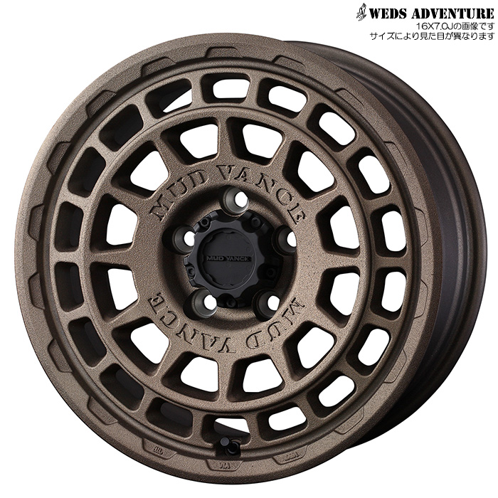 WEDS MUD VANCE 10 タイプF FBRO 1本 17X7.0J+38 5H 114.3 φ73 ウェッズ マッドヴァンス10 TYPE F フリントブロンズ 0041559 ...