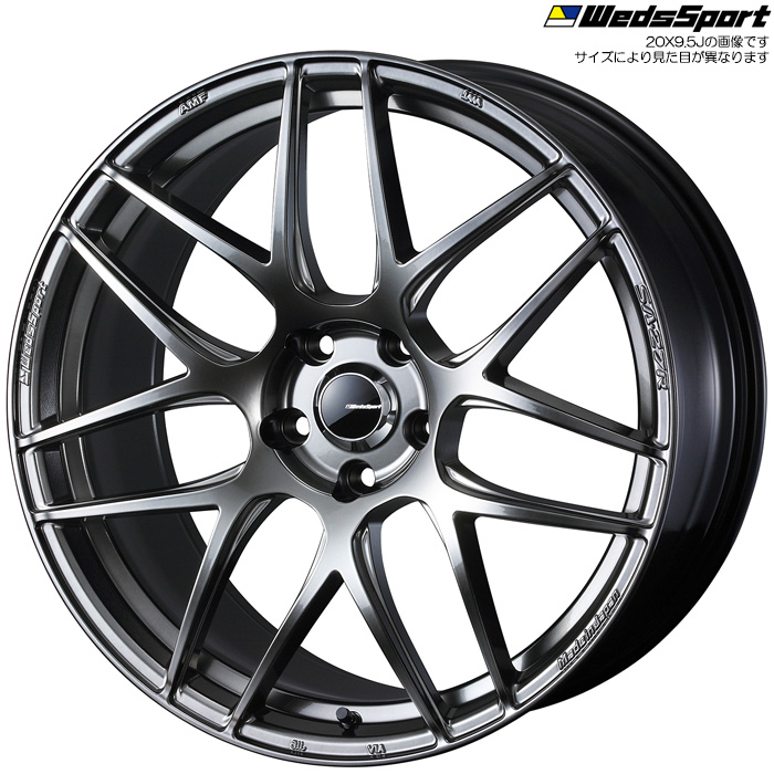 WEDS WedsSport SA-27R PSB 1本 19×9.5J+48 5H 114.3 φ73 ウェッズスポーツ ホイール プラチナシルバーブラック 0074476 : カーピット ...