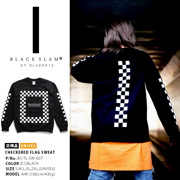 ブラックスラム BLACK SLAM クラブノイズ CLUBNO1Z スウェット 長袖