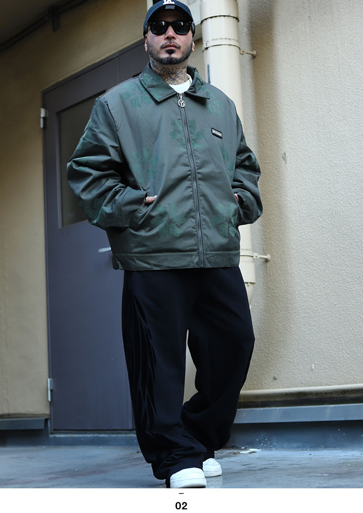 LIVE MECHANICS アウター 秋 長袖 中綿 ジャケット ブルゾン 大きい