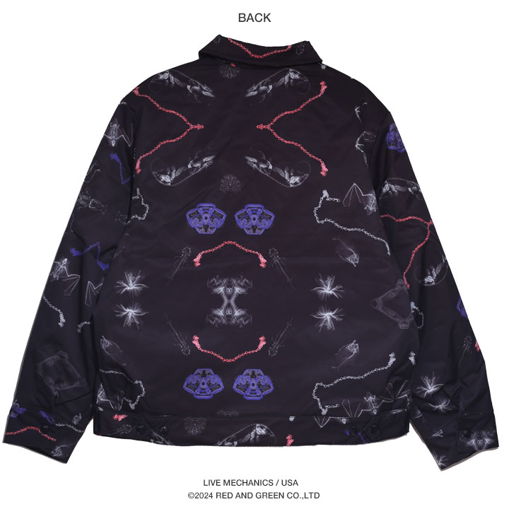 LIVE MECHANICS アウター 秋 長袖 中綿 ジャケット ブルゾン 大きい