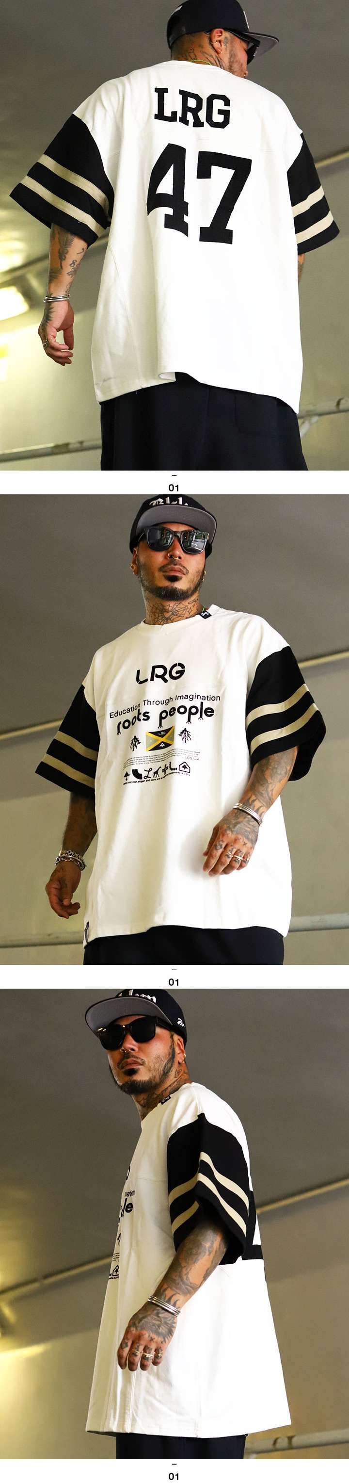 LRG LRG Tシャツ 半袖 大きいサイズ エルアールジー フットボール