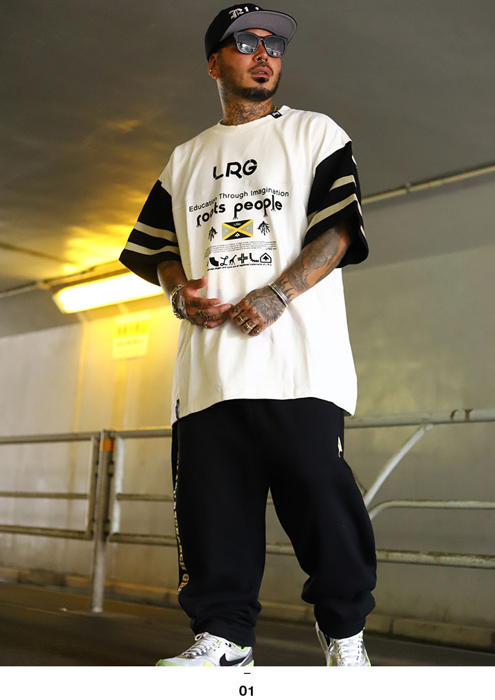 LRG LRG Tシャツ 半袖 大きいサイズ エルアールジー フットボール