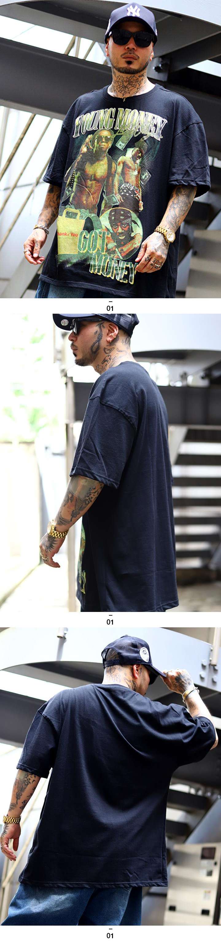 REASON × Young Money Tシャツ 半袖 メンズ 黒 大きいサイズ REASON × Young Money Tシャツ 半袖 メンズ 黒 大きいサイズ