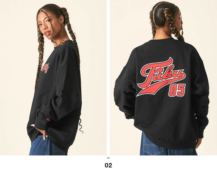 FUBU（フブ） トレーナー ブランド 長袖 スウェット 裏パイル 大きい