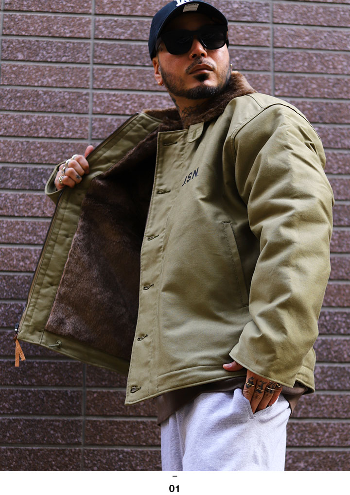 HOUSTON（ヒューストン） アウター 日本製 U.S. NAVY N-1 DECK JACKET