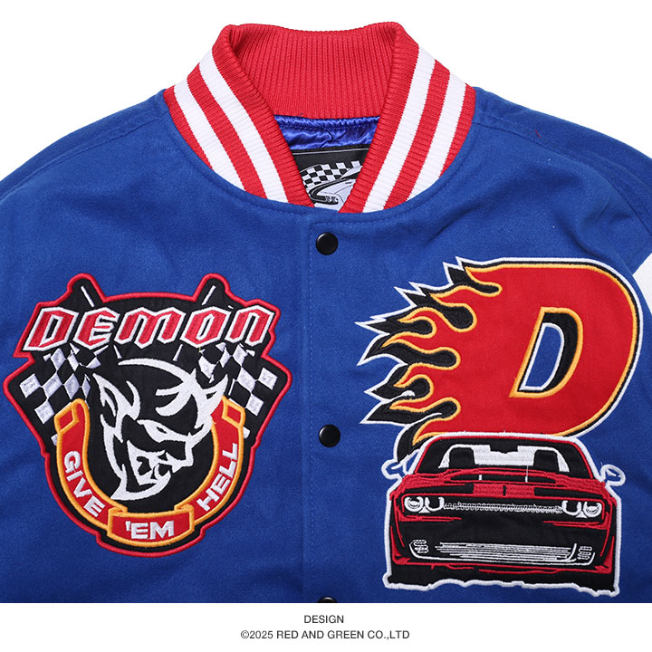 REASON × Dodge DEMON デイモン アウター 長袖 スタジャン メルトン