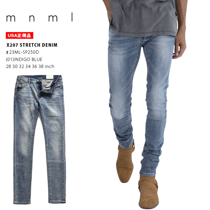 mnml（ミニマル） デニム ジーンズ 大きいサイズ ジーパン Gパン パンツ スキニー スリム ストレッチ 無地 シンプル : 本格派大人のB系XL&零ZERO - 通販 - Yahoo ...