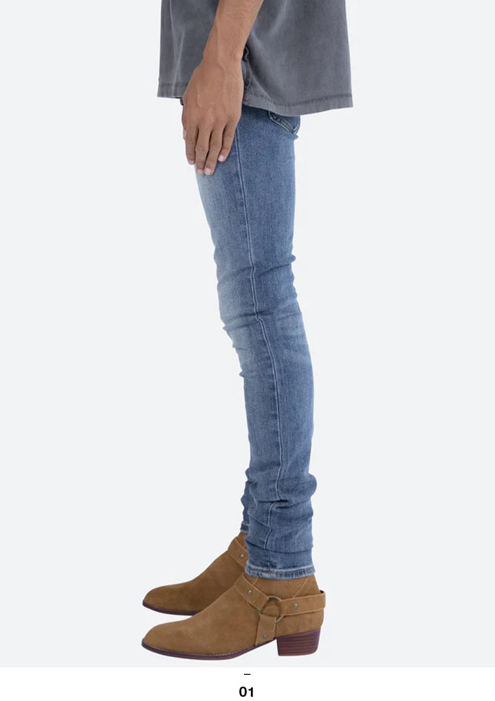 mnml デニム ジーンズ 大きいサイズ ミニマル ジーパン Gパン パンツ スキニー スリム ストレッチ 無地 シンプル :920123151:本格派大人のB系XL&零ZERO - 通販 ...