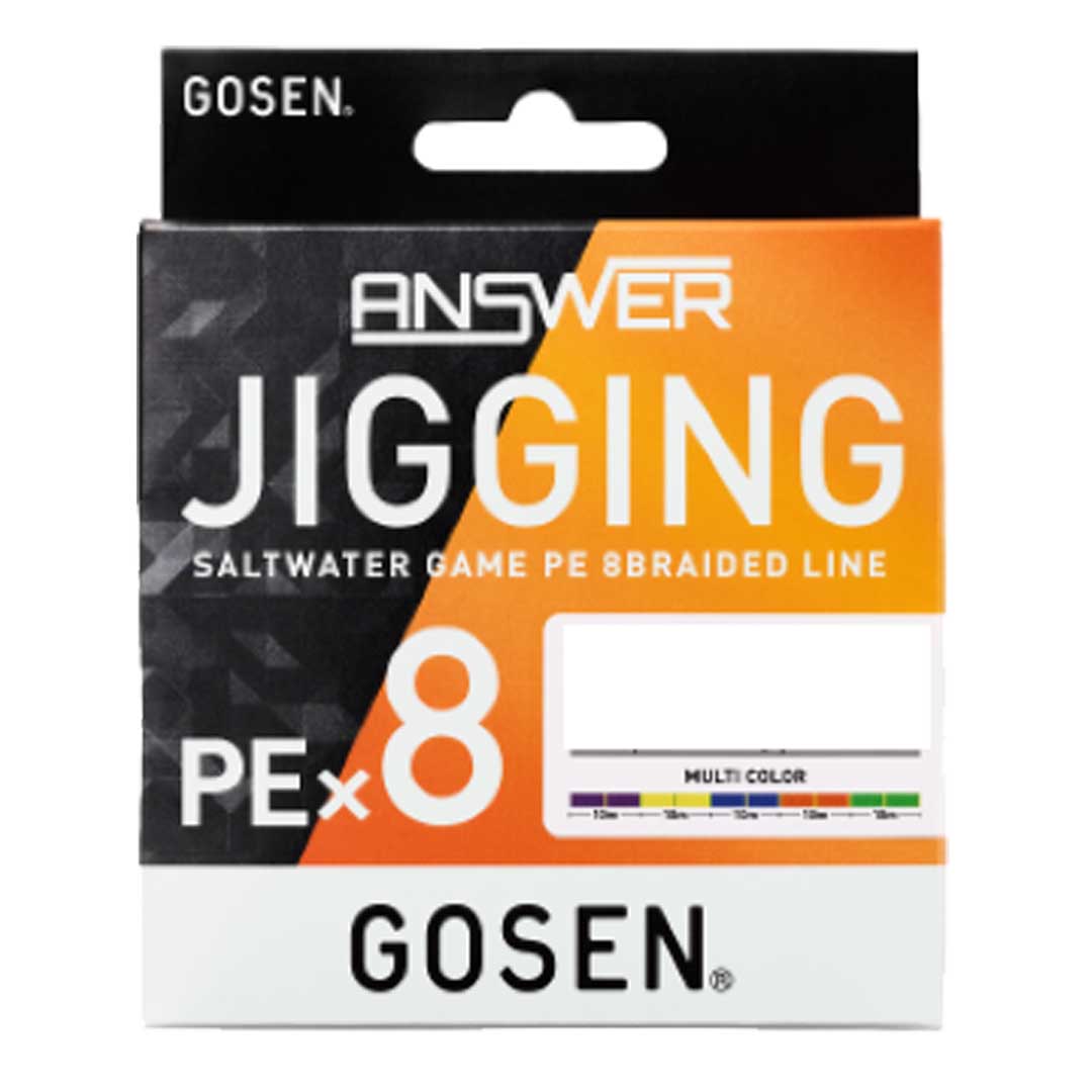 ゴーセン GOSEN ANSWER JIGGING PE×8 アンサー ジギング 400m 0.8号/1号/1.5号/2号/3号/4号 マルチカラー PEライン 釣り糸 : ウエストコースト ...