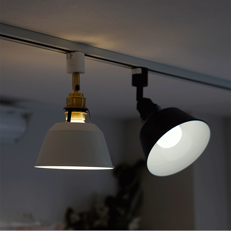 スポットライト器具4個 + 調光調色 LED電球4個 リモコン1個セット ダクトレール用 E26 照明器具 60W レールライト おしゃれ 照明 HIKARIYAシリーズ : HIKARIYA ...