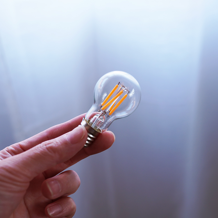 調光器対応 口金E17 丸型 LED電球 クリアガラス 電球色2400K 25w形 エジソンバルブ フィラメント電球 C35 エコ 節電 ...