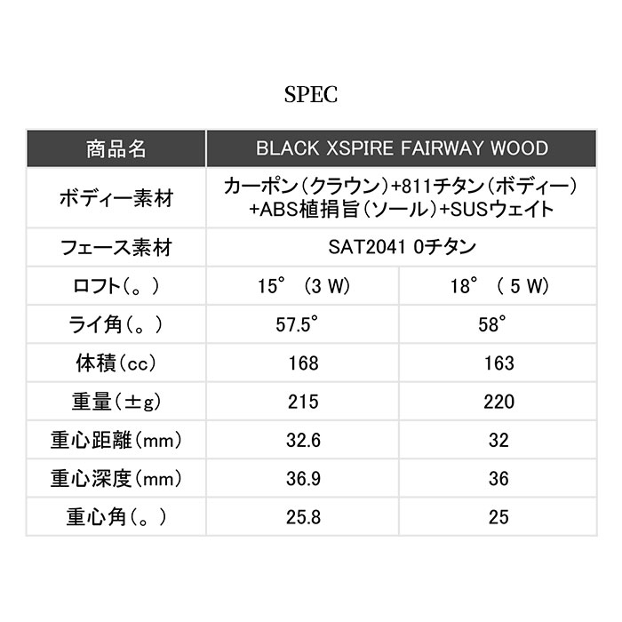 muziik（ムジーク） muziik BLACK XSPIRE Fairway Wood クレイジー CRAZY AVIS (カスタムフェア ...