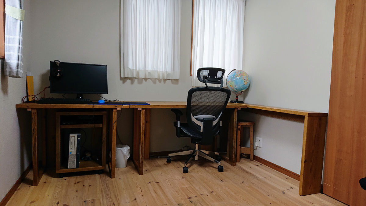 OLD ASHIBA（足場板古材）カスタムデスク【WOODPRO Yahoo!】