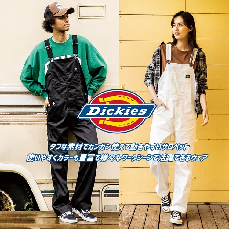 Dickies ディッキーズ サロペット オーバーオール D-769 ストレッチ オールシーズン ワークウェア アウトドア 整備 DIY 作業服 作業着 : あだちやWORK-1 - 通販 ...