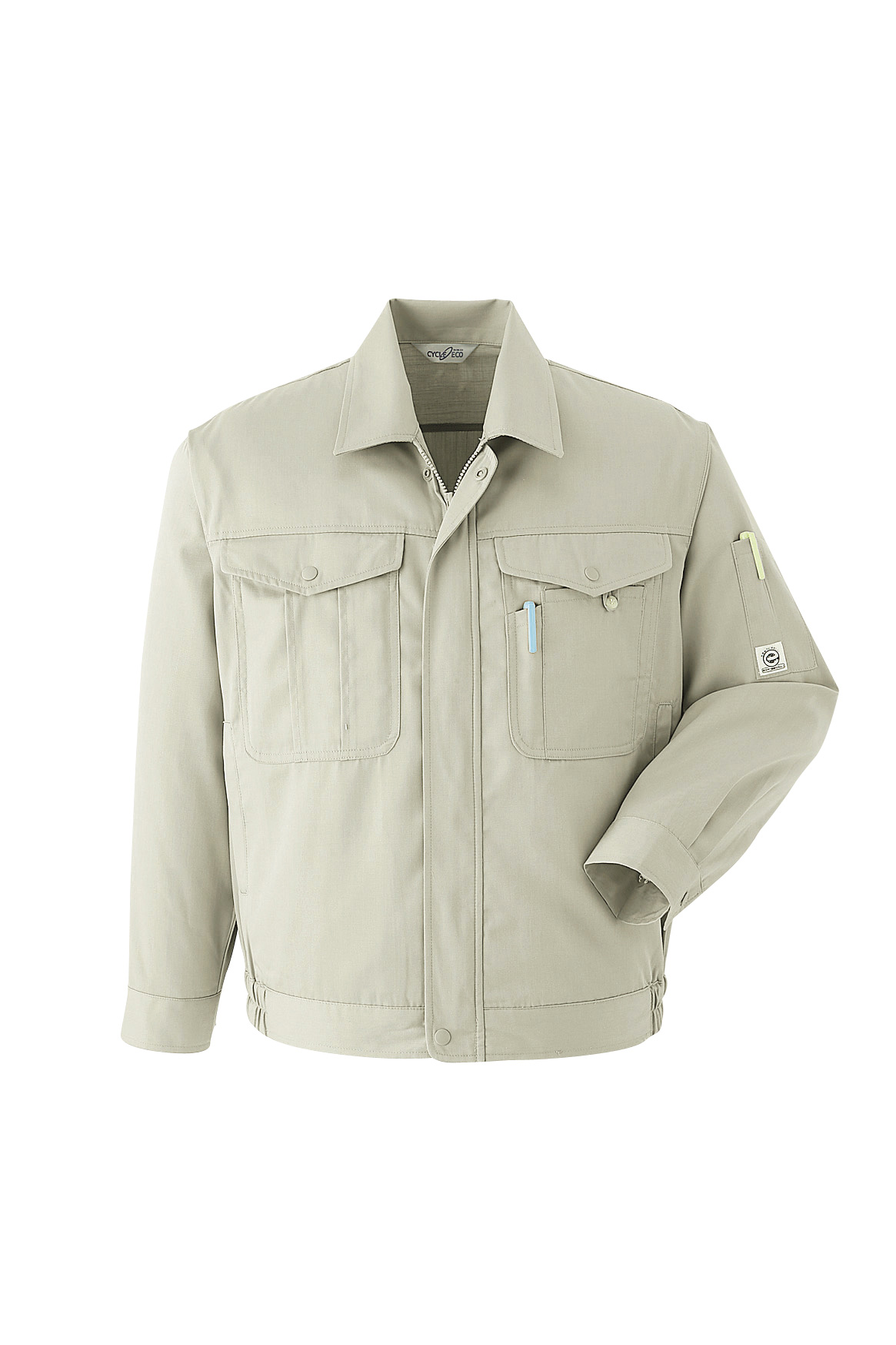 Asahicho 作業服 作業着 長袖ブルゾン E037 春夏用 ジャンパー メンズ ユニセックス JIST8118適合 帯電防止 S〜6L ゆったりめ : プロ用作業服専門店 ...